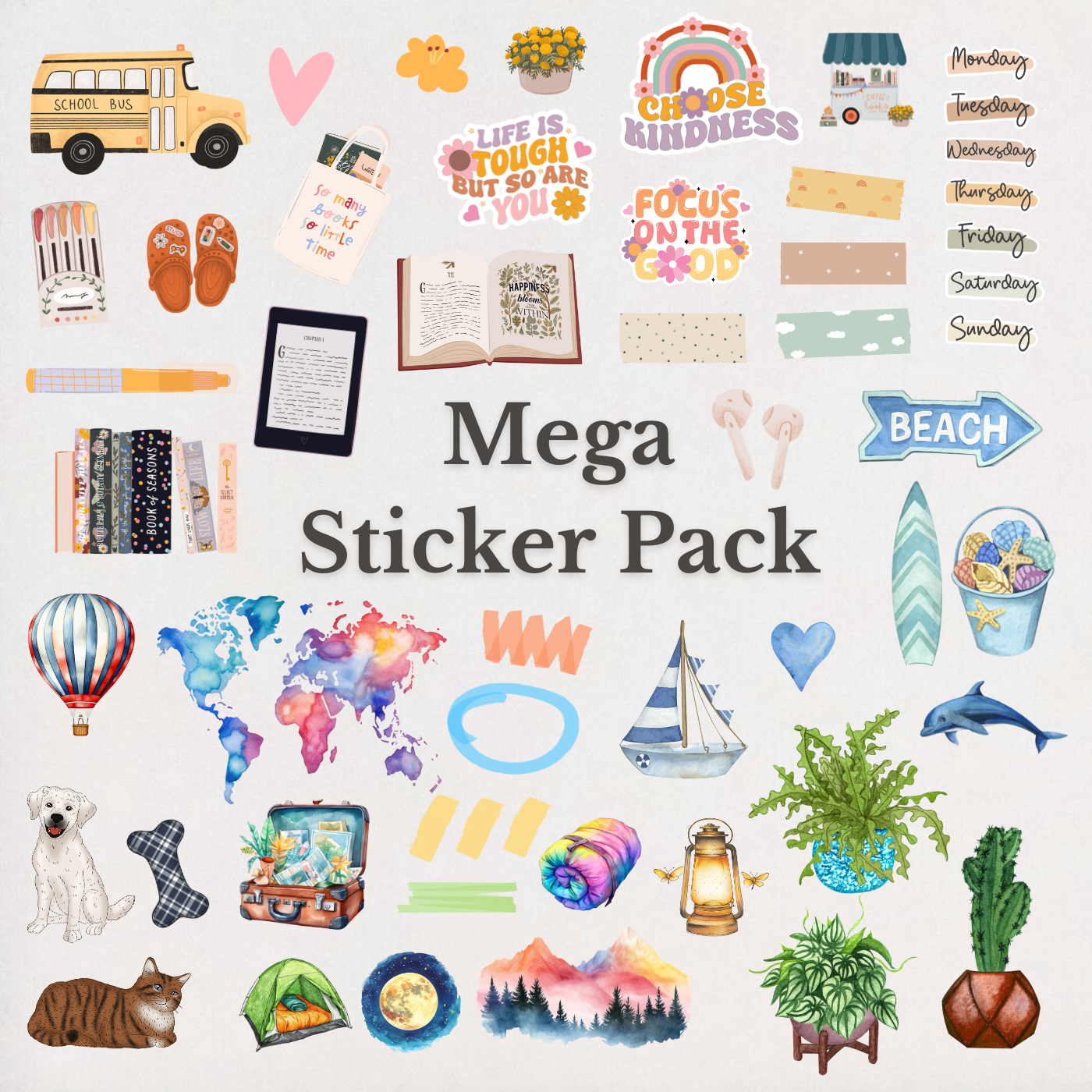 Artful Mega Sticker Pack – The Artful Agenda Store