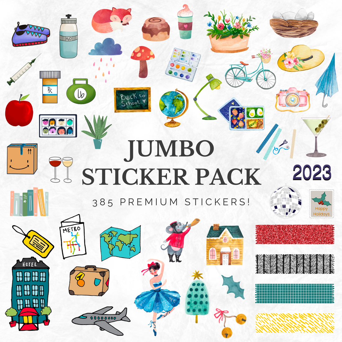 Artful Jumbo Sticker Pack – The Artful Agenda Store